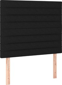 vidaXL Box spring postel s matrací 80 x 200 cm textil [3132027] Barva: Tmavě šedá