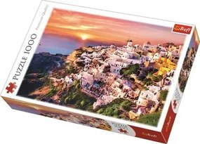 Trefl - Puzzle - Západ slunce nad Santorini, Řecko / 1000 dílků / 68.3