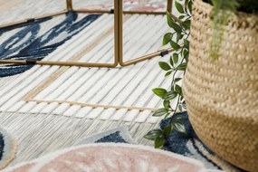 Dywany Łuszczów, Kusový koberec Botanic 65240 Flamingo grey – na ven i na doma, 157x220, vícebarevná, chodba / předsíň