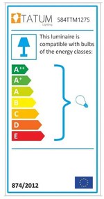 Závěsné svítidlo v černo-bronzové barvě s kovovým stínidlem ø 30 cm Pacman – Opviq lights