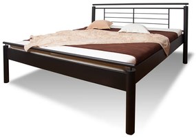 Nábytek ATIKA s.r.o. Kovová postel LUNA Povrchová úprava: stříbrná RAL 9006, Rozměr: 90 x 200 cm