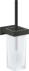 Grohe Selection Cube - WC štětka nástěnná s držákem, mléčné sklo/matná černá 408572430