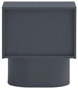 Antracitově šedý lakovaný noční stolek Teulat Totem 50 x 36,5 cm