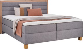 XXXLutz POSTEL BOXSPRING, 180/200 cm, šedá, dub artisan Carryhome - Postele s úložným prostorem - 000725002227