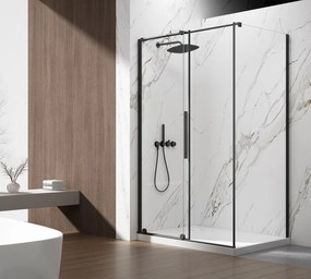 Gelco Spirit Black sprchový kout obdélníkový 120 x 80 x 200 cm L/P varianta posuvné černá čiré sklo GI1012BGI3580B