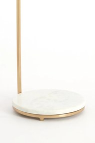 Kulatý odkládací stolek s mramorovou deskou ø 26 cm Leda – Light &amp; Living