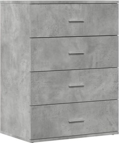Příborníky 2 ks betonově šedé 60 x 39 x 80 cm kompozitní dřevo 3276626