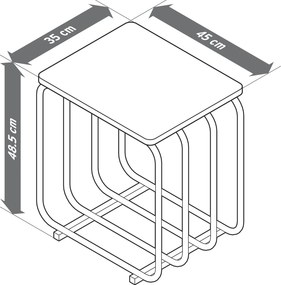 Tchibo - Stolička - barva: braun