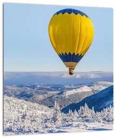 Obraz - Let nad zimní krajinou (30x30 cm)