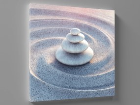 Liox Obraz kameny v písku Rozměr: 100 x 100 cm