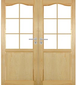 Archo - Dvoukřídlé dřevěné dveře dýhované z borovice Tampa 105531