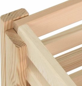 Bedna na brambory 60 x 40 x 50 cm masivní borové dřevo 327328