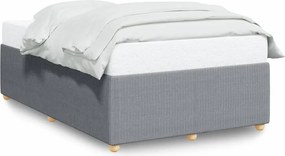 Rám postele bez matrace světle šedá 120 x 200 cm textil 3284928
