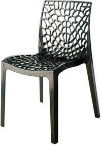 Jídelní plastová židle Stima GRUVYER – bez područek, více barev Antracite