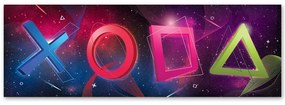 Gario Obraz na plátně Herní symboly na vesmírném pozadí Rozměry: 90 x 30 cm