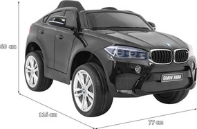 Ramiz Dětské elektrické autíčko BMW X6M lakované - černé SUV + dálkové ovládání