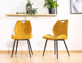 Čalouněná jídelní židle Arco Velvet - výběr z 4 provedení