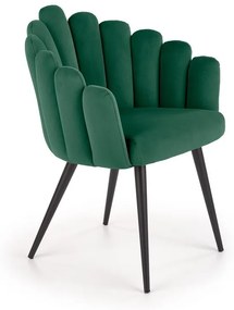 Halmar Jídelní židle K410 - tmavě zelená