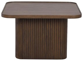 Tmavě hnědý konferenční stolek v dekoru dubu ø 60 cm Sullivan – Rowico