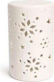 LED keramický svícen na baterie 7,5 × 12,5 cm, teple bílá, IP20, LR44