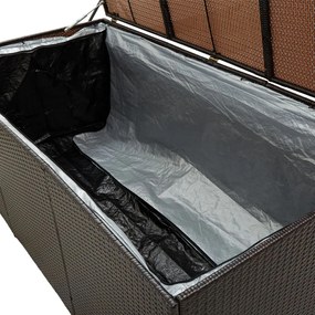 vidaXL Marketos Zahradní úložný box polyratan 180 x 90 x 70 cm hnědý