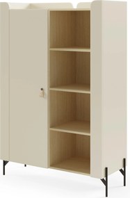 Meblar Regál/knihovna SALERNO SA3 Kombinace barev: Makadamia/ Dub Mavelie