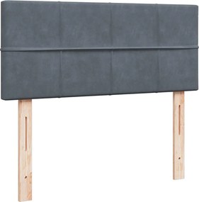 Osmanský rám postele s matrací tmavě šedá 120x200cm samet 3311766
