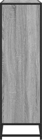 Knihovna šedá sonoma 97,5x33x107,5 cm kompozitní dřevo a kov 3300863