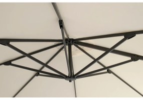 Béžový slunečník ø 350 cm Shadowflex Deluxe – Hartman