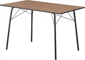 Tempo Kondela Jídelní stůl, dub artisan/černá, 120x75x75 cm, NALAK TYP 2
