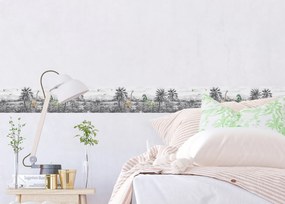 Dětská samolepící bordura na zeď Dino | 5 m x 9.7 cm | DWBD8137