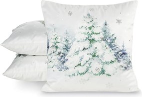 VÁNOČNÍ DEKORAČNÍ POVLAK NA POLŠTÁŘ POLAR3 45X45 CM VZOROVANÝ