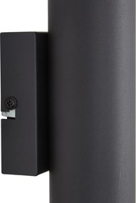 Moderní nástěnná lampa černá 2-světlo - Jeana