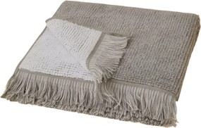 Ručník z froté bavlny Plush, šedý, 76x152 cm