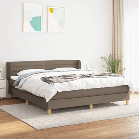 Box spring postel s matrací taupe 160x200 cm textil 3126897