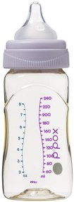 Antikoliková kojenecká láhev, 240ml, b.box, fialová