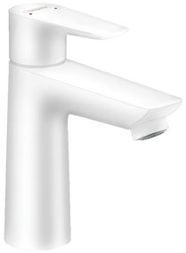 Hansgrohe Talis E - Páková umyvadlová baterie 110 s odtokovou soupravou s táhlem, matná bílá 71710700