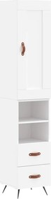 Skříň highboard bílá 34,5 x 34 x 180 cm kompozitní dřevo 3200233