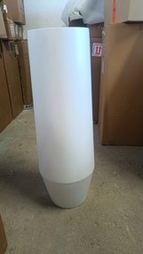 Designový květináč BERBELO, sklolaminát, výška 80 cm, bílý mat, outlet