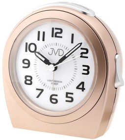 JVD Tichý netikající analogový budík rose gold JVD SRP910.11