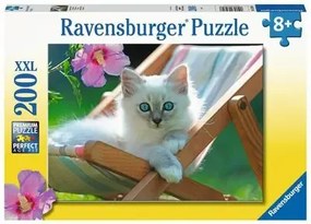 Ravensburger Kotě na lehátku / 200 dílků / od 8 let