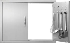BBQ přístupová dvířka, 787 × 609 mm dvojitá venkovní kuchyňská dvířka – BH-016