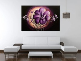 Gario Ručně malovaný obraz Fialová živá krása Rozměry: 120 x 80 cm