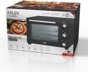 Adler AD 6028 Electric oven černá / Elektrická trouba / 60L / 90°C - 2