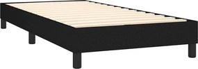 Box spring postel s matrací černá 90x200 cm textil 3126055