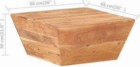 Konferenční stolek ve tvaru V 117 x 50 x 30 cm masivní akácie 320388