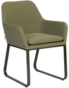 OnaDnes -20% Hoorns Zelená látková zahradní židle Sienna