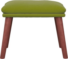 Podnožka světle zelená 45x29,5x35 cm samet 341471