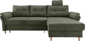 XXXLutz ROHOVÁ SEDAČKA, textil, tmavě zelená Livetastic - Sedací soupravy - 002310012725