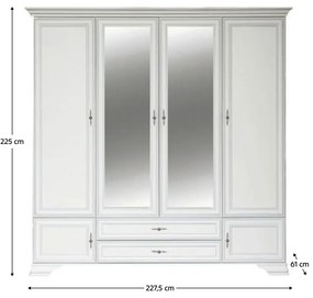 Kondela Skříň, alpská bílá, KENTAK SZF6D2S
